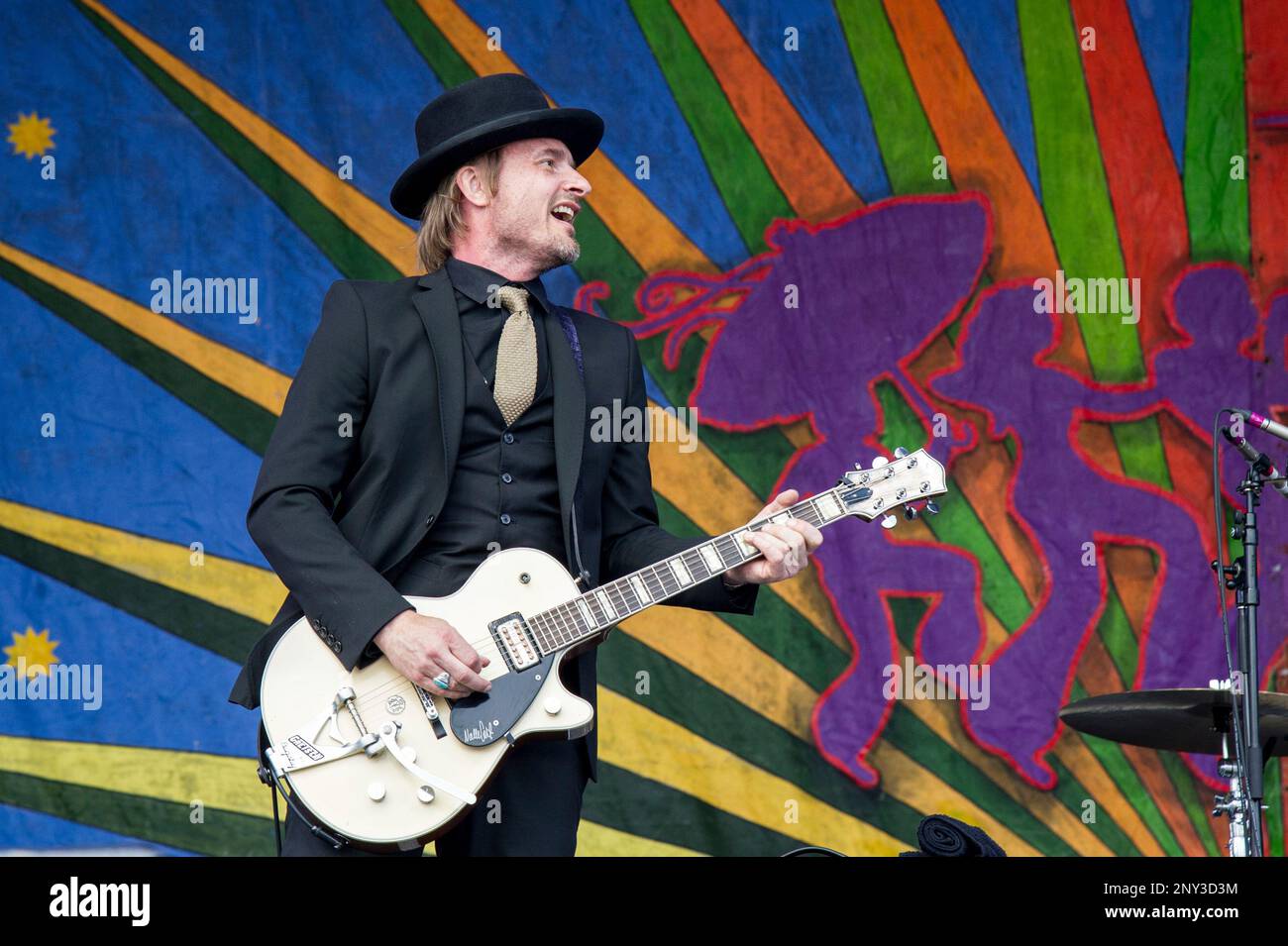 Nalle Colt of Vintage Trouble performs during the New Orleans Jazz ...