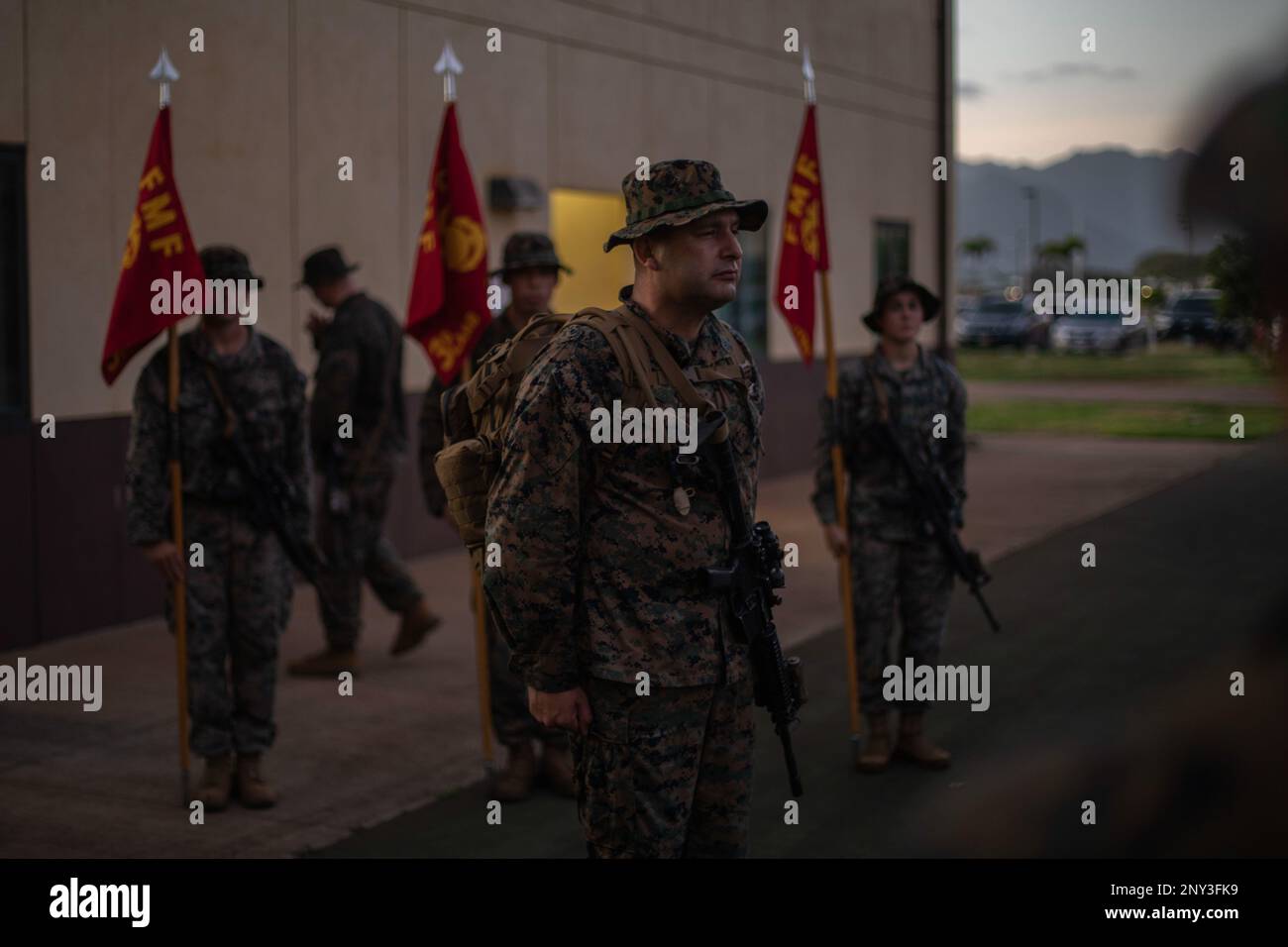 U.S. Marine Corps Sergeant Major Antonio Lopez, battalion sergeant ...