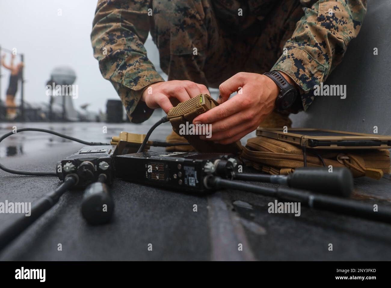 SOUTH CHINA SEA (Jan. 6, 2023) – U.S. Marine Corps Cpl. Alex Ollier, a ...