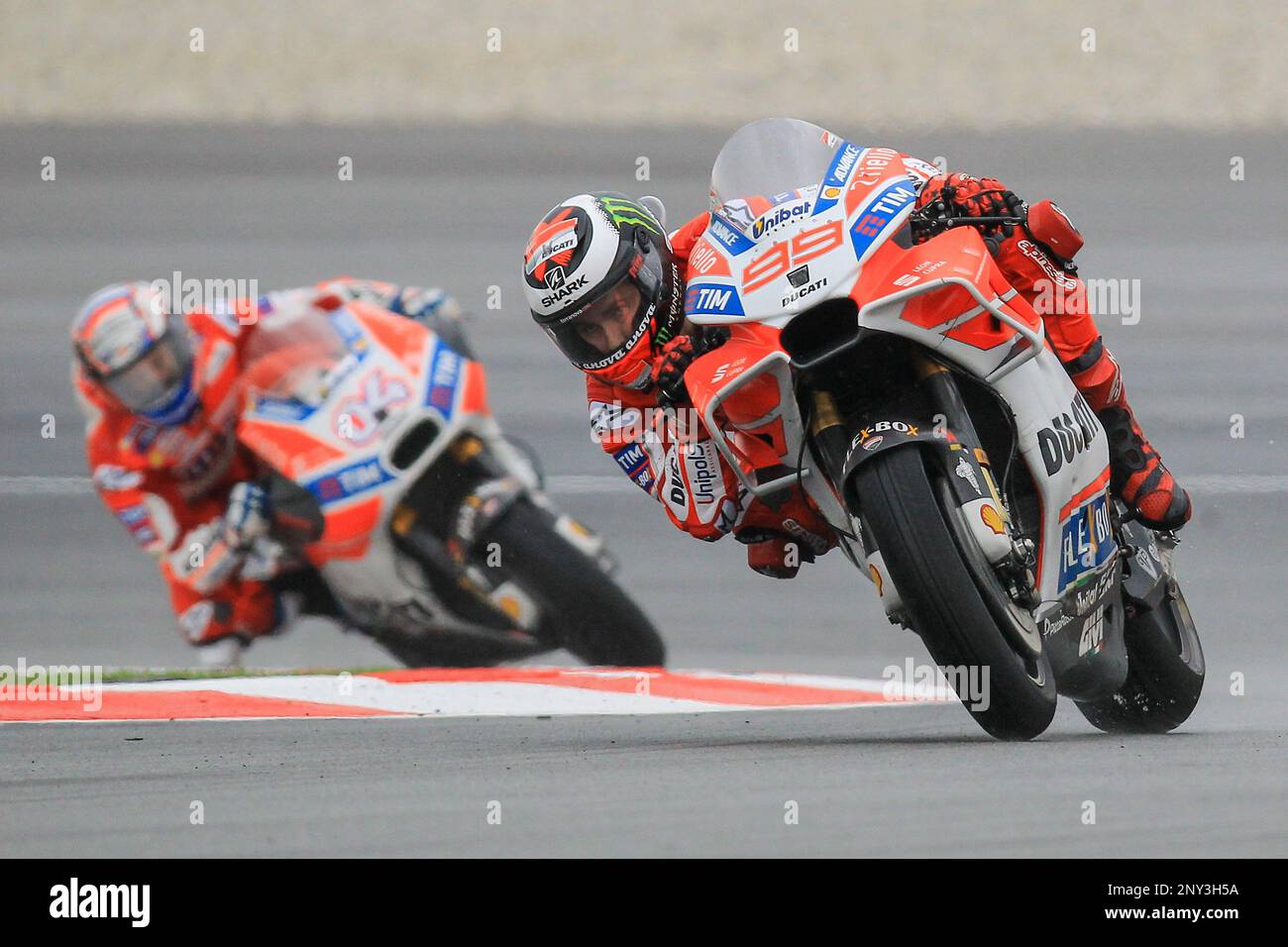KUALA LUMPUR, - OCTOBER 29:Jorge Lorenzo of Ducati Racing Team in ...