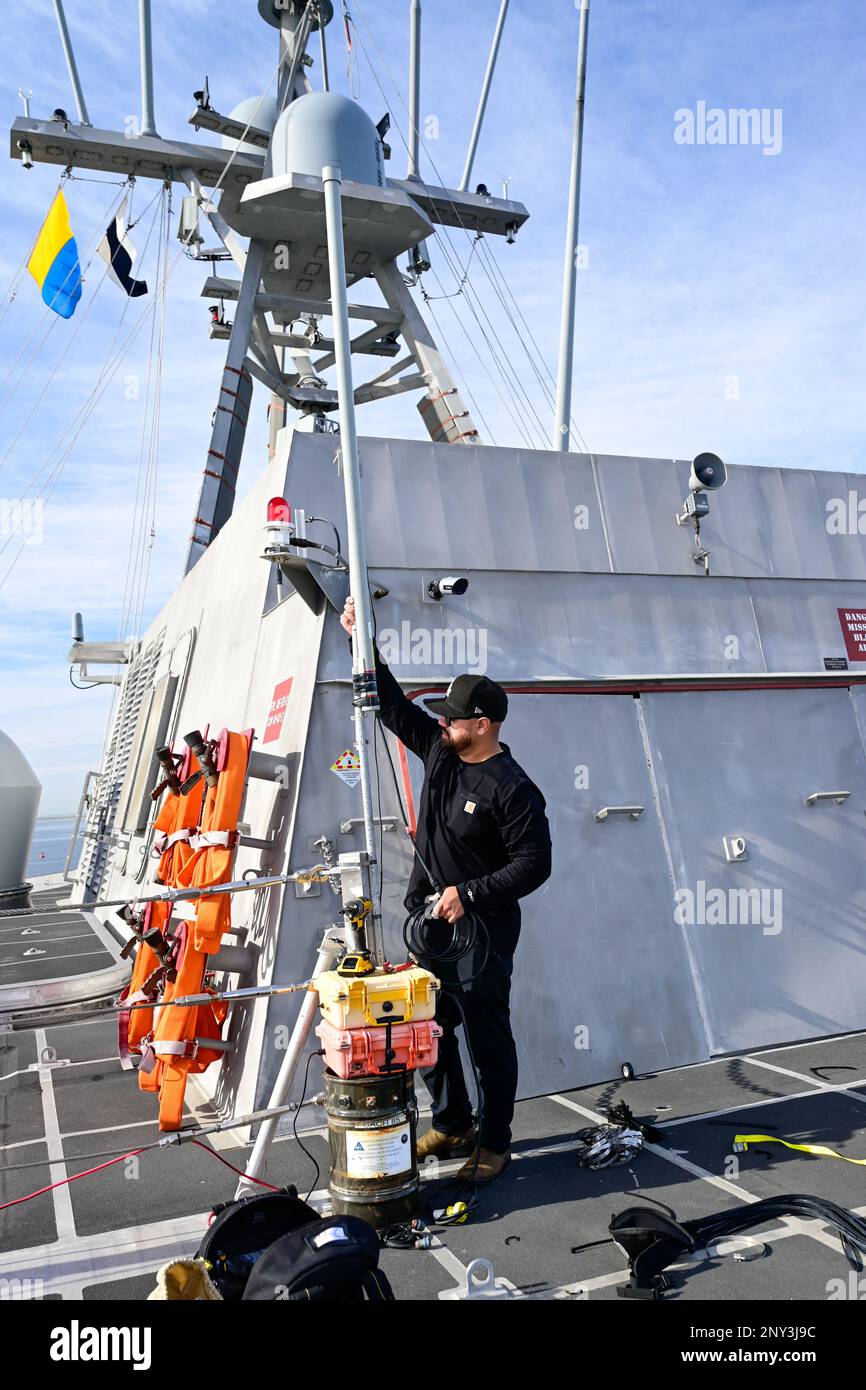 Marc Anthony Carrillo, an electrical technician of Naval Air Warfare ...