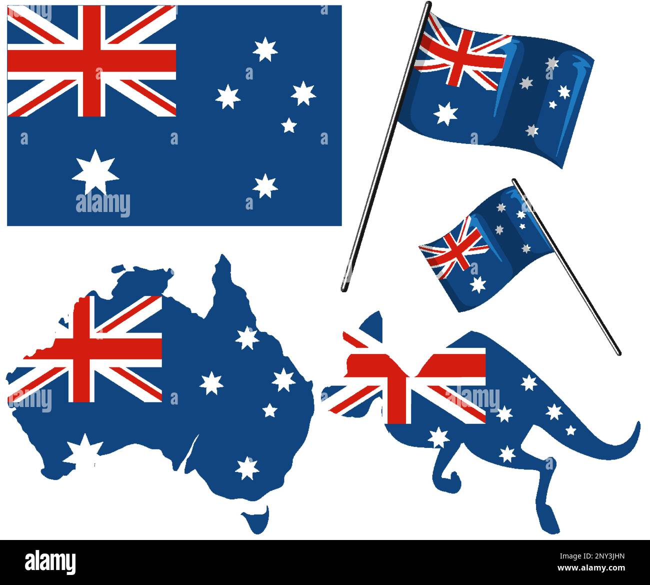 Australia Day Banners Set illustration Stock Vector Image & Art - Alamy