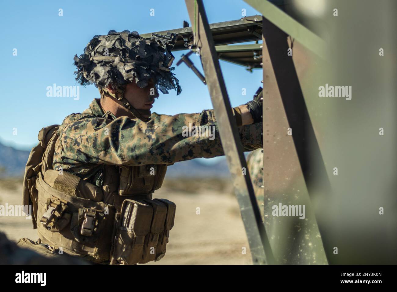 U.S. Marine Corps Cpl. Ryan Wass, an aviation radar technician with 3d ...