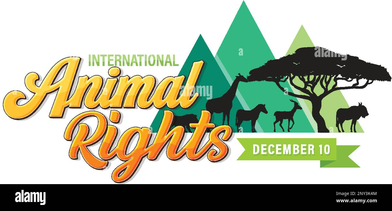 International Animal Rights Day Banner illustration Stock Vector Image ...