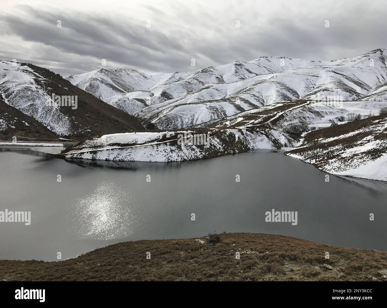 Oren Dam Lake area (Turkish: Ören Baraji) in Nigde, Turkey Stock Photo ...