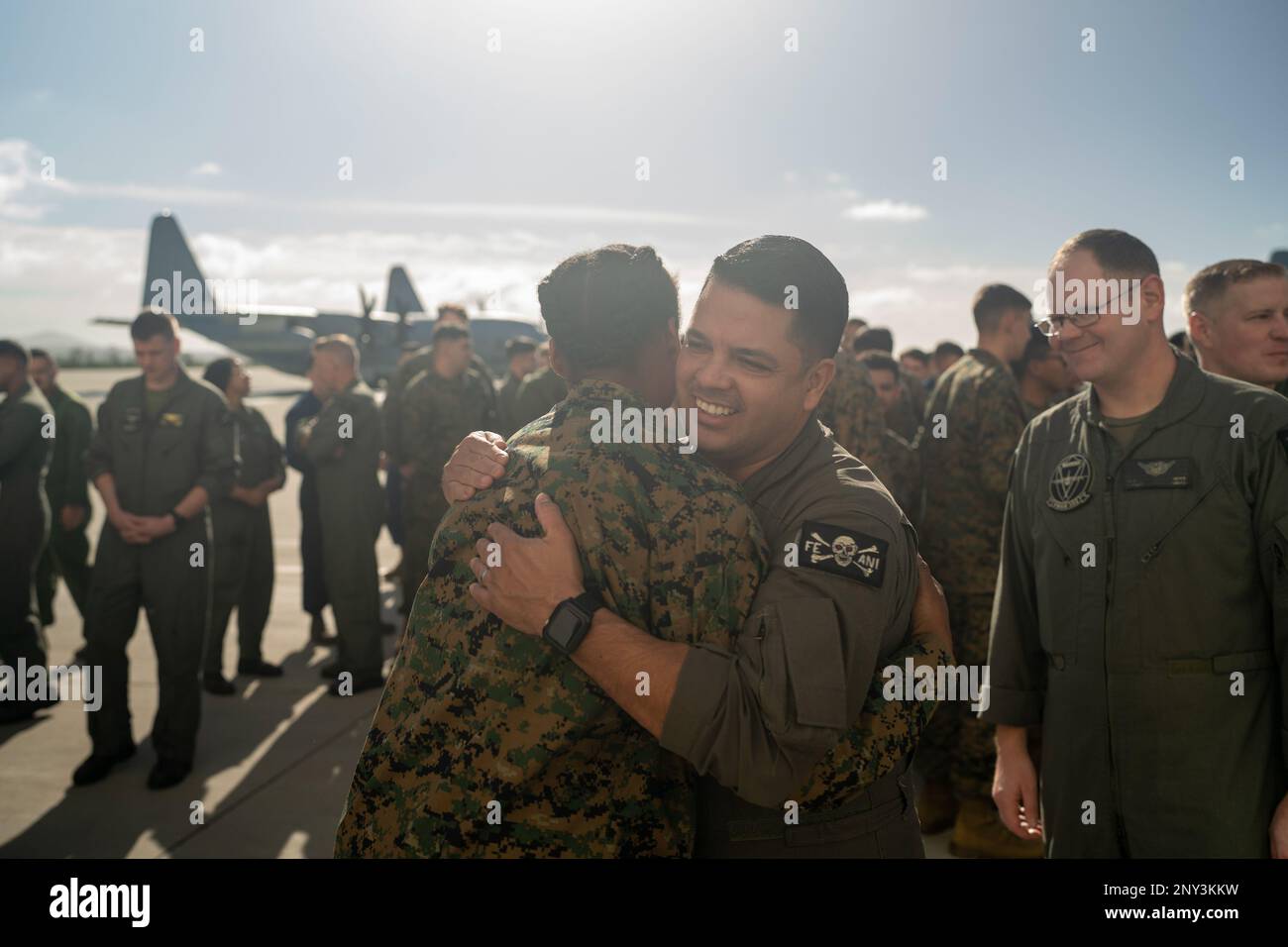U.S. Marines with Marine Aerial Refueler Transport Squadron (VMGR) 352 ...