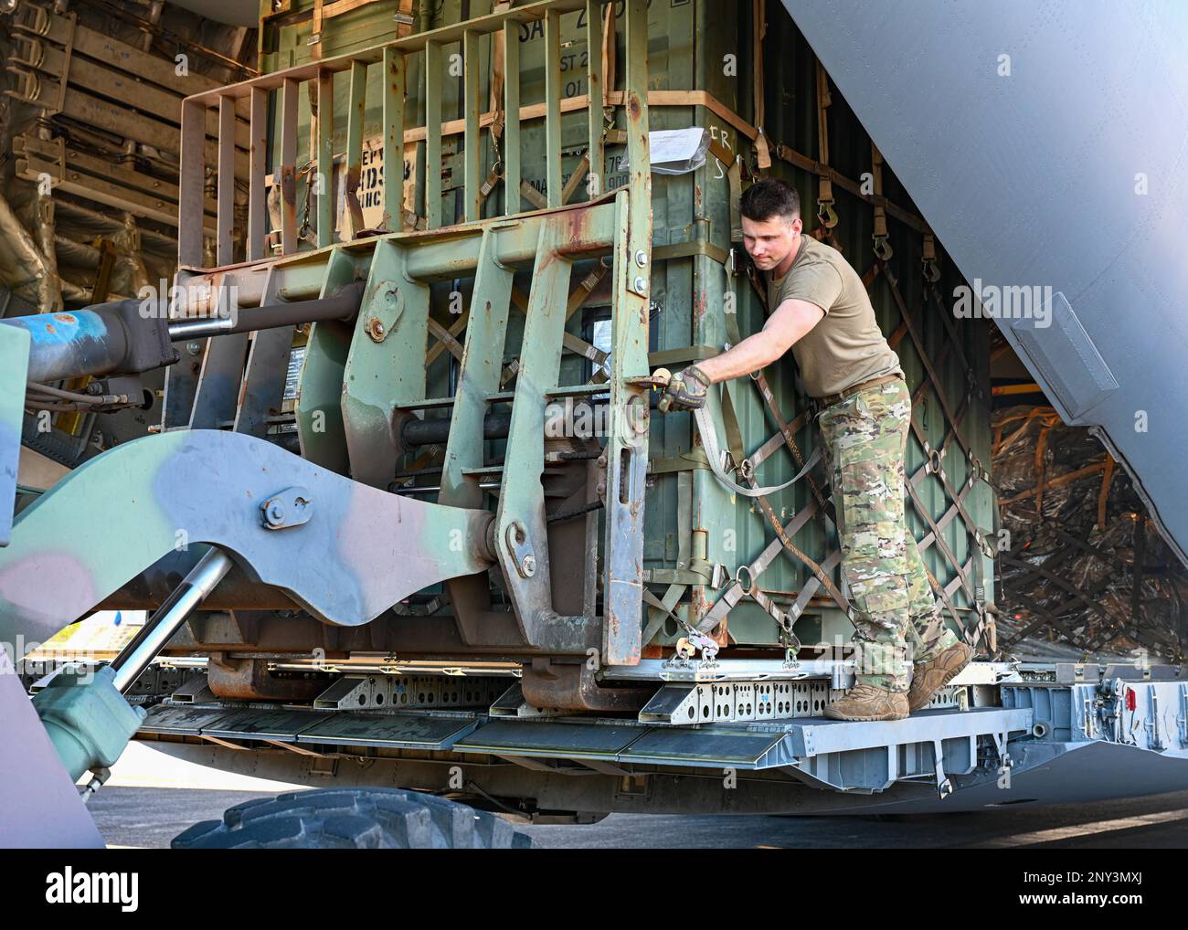 Senior Airman Andrew Girard, 535th Airlift Squadron C-17 Globemaster ...