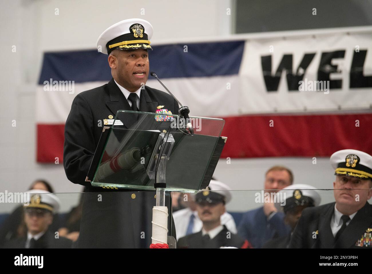 Pass in Review at U.S. Navy Recruit Training Command. More than 40,000 ...