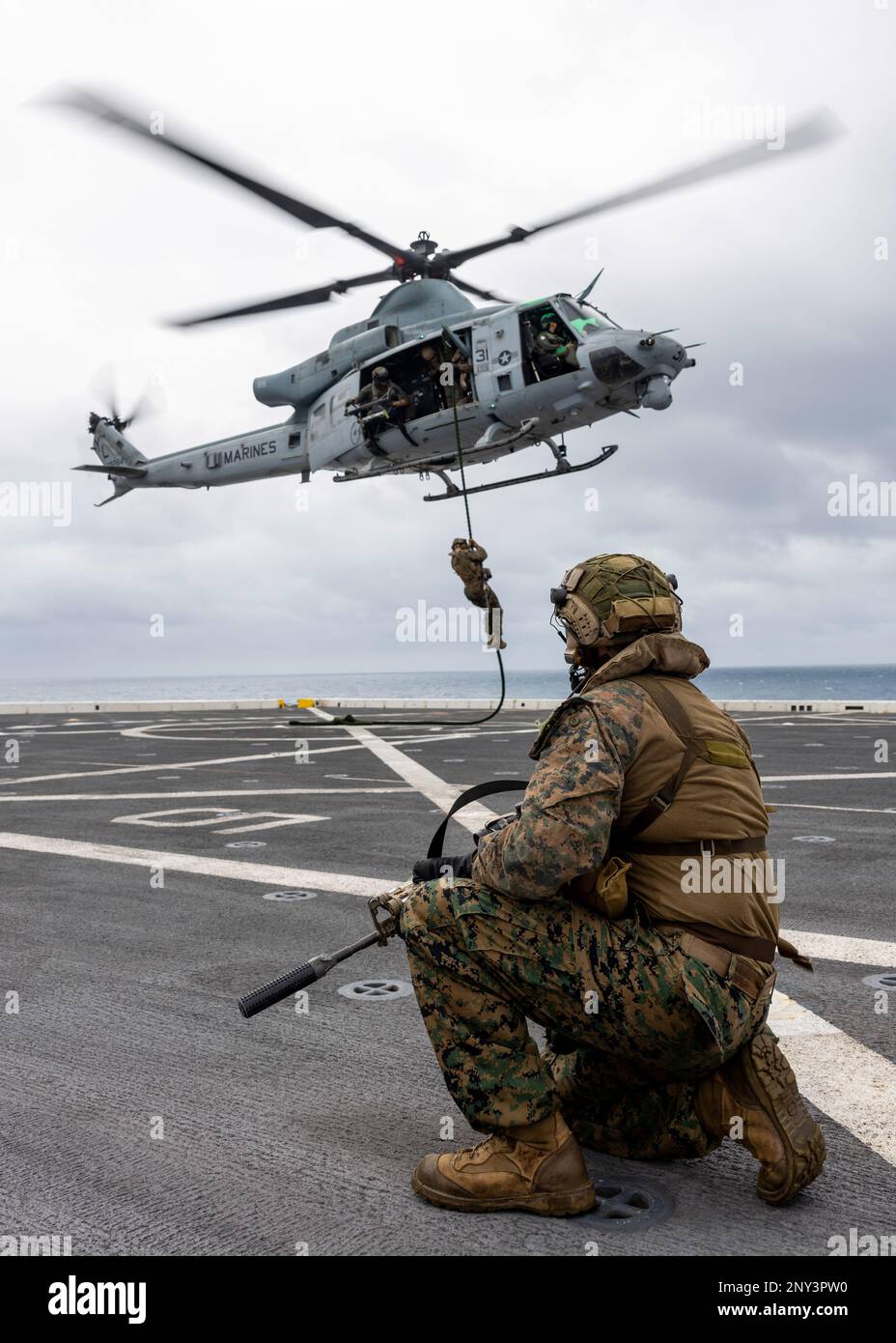 PACIFIC OCEAN (Jan. 3, 2023) – U.S. Marines with Battalion Landing Team ...