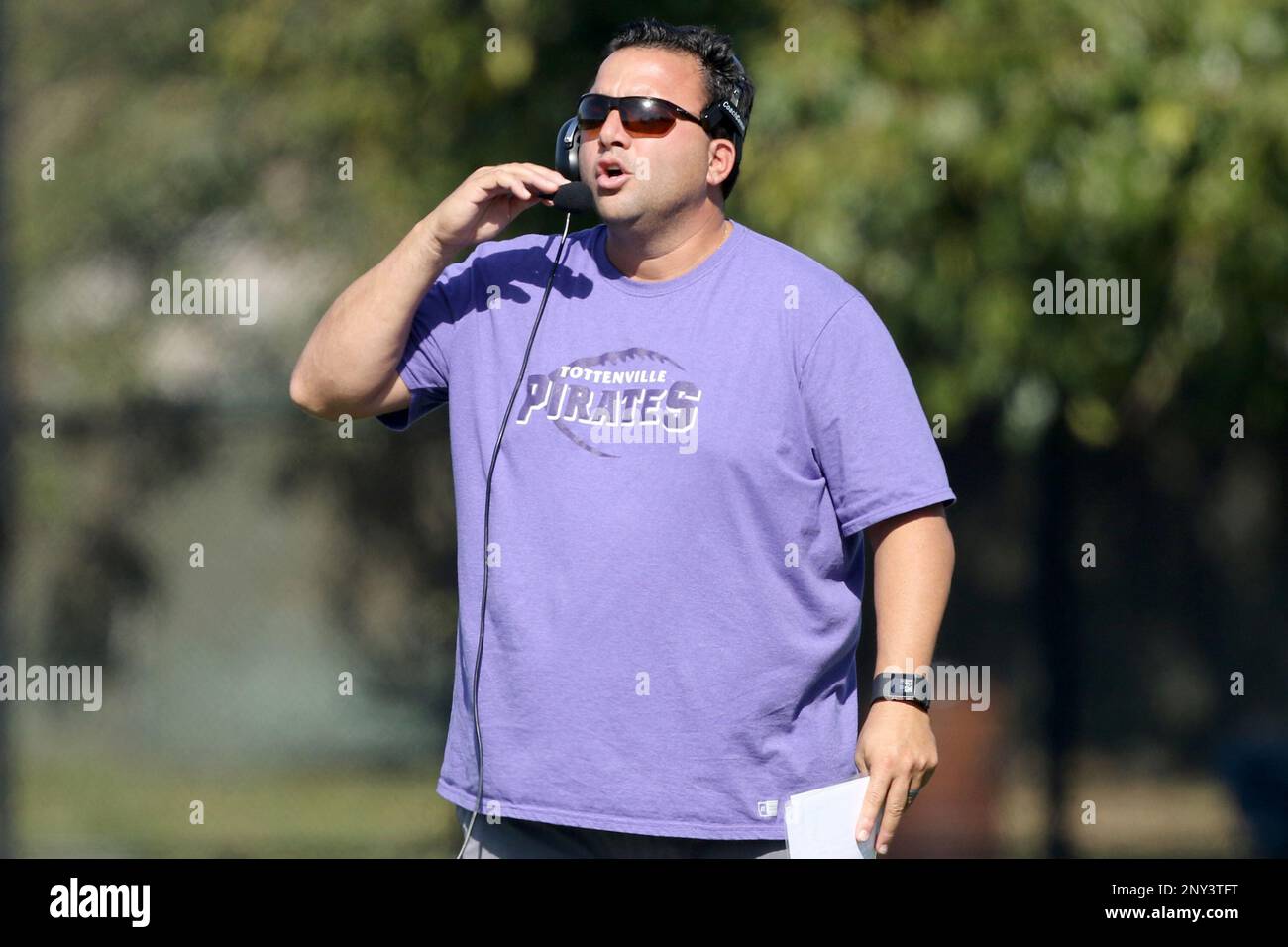 Tottenville's head coach Brian Neville is seen against Erasmus Hall ...