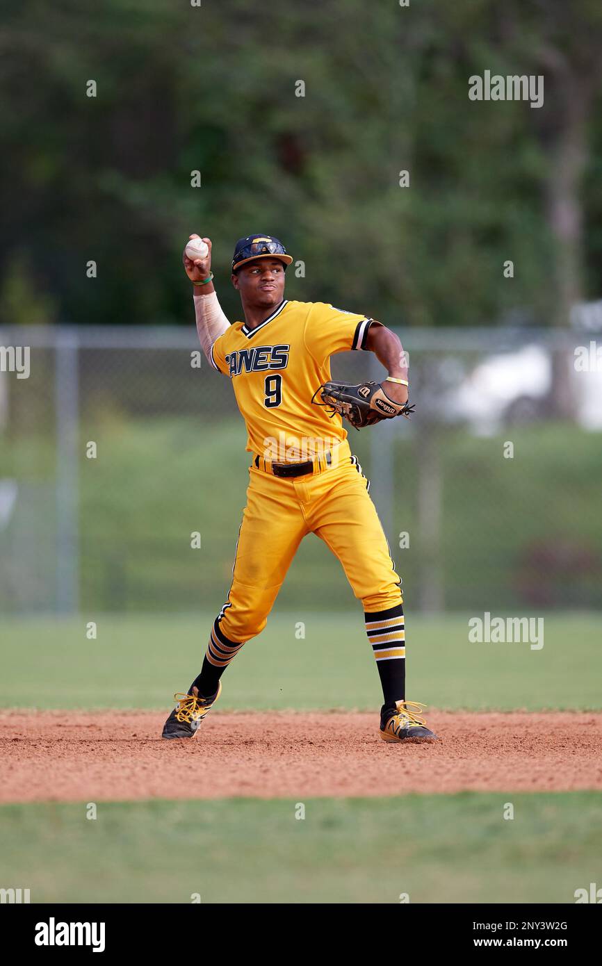Xavier Edwards (9) while playing for Canes National based out of ...