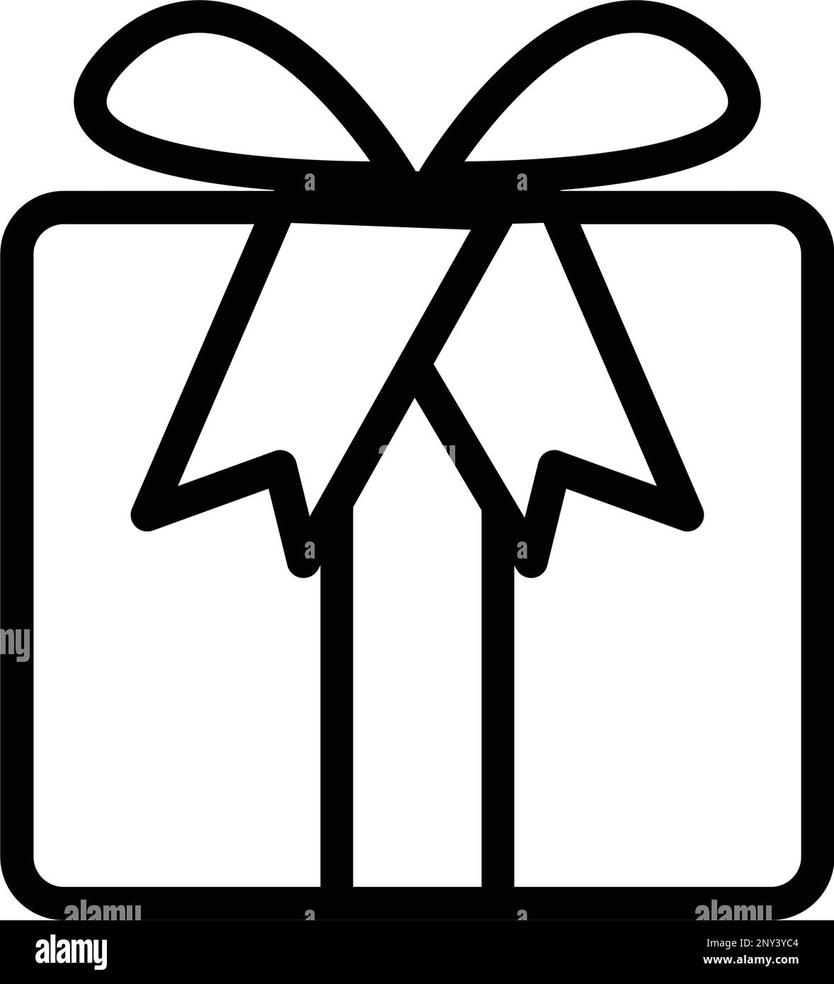 Gift icon line clipart illustration design Stock Vector Image & Art - Alamy