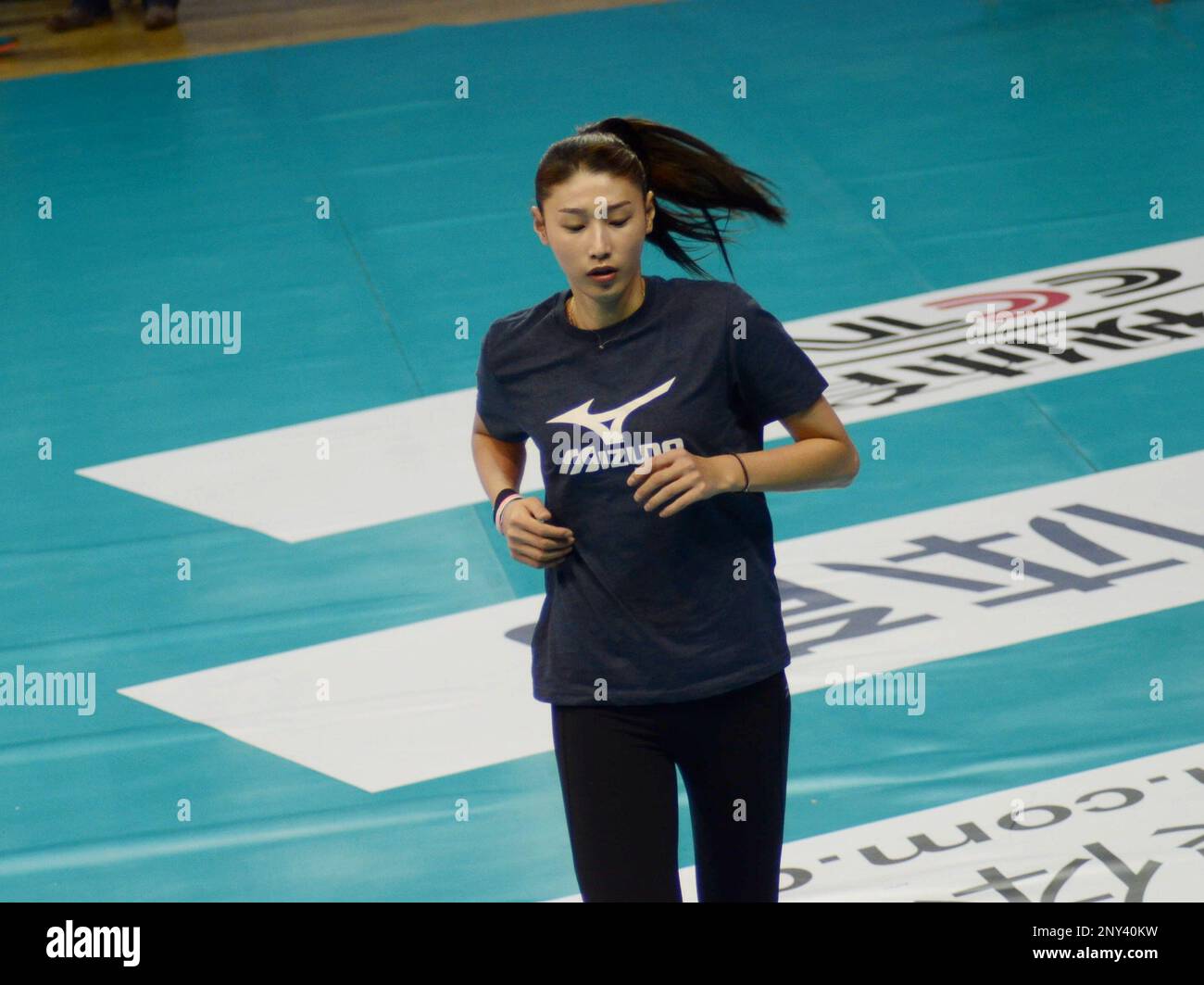 South Korean volleyball player Kim Yeon-koung of Shanghai Guohua Life ...
