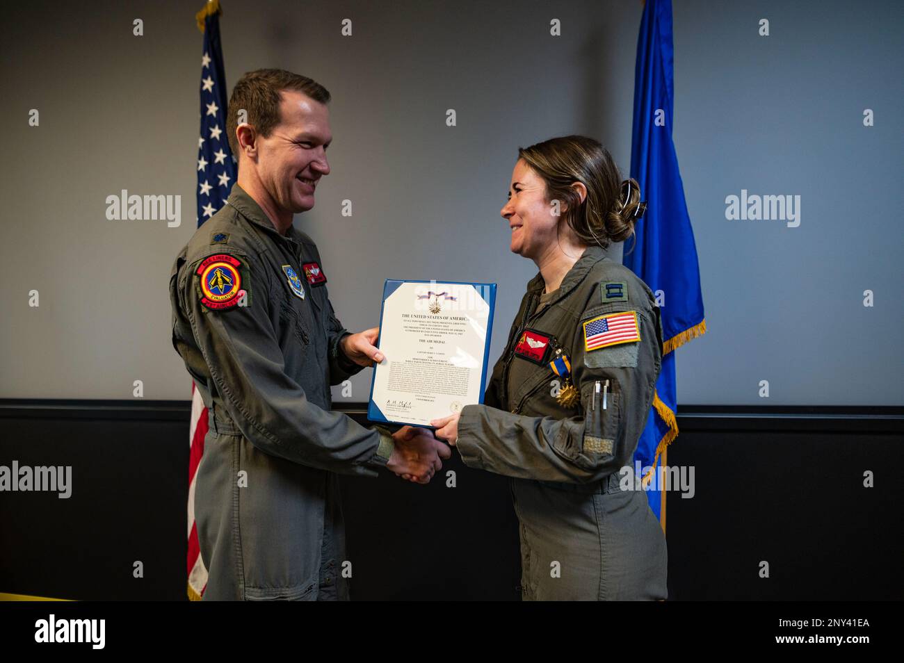 U.S. Air Force Lt. Col. William Street, 21st Airlift Squadron commander ...