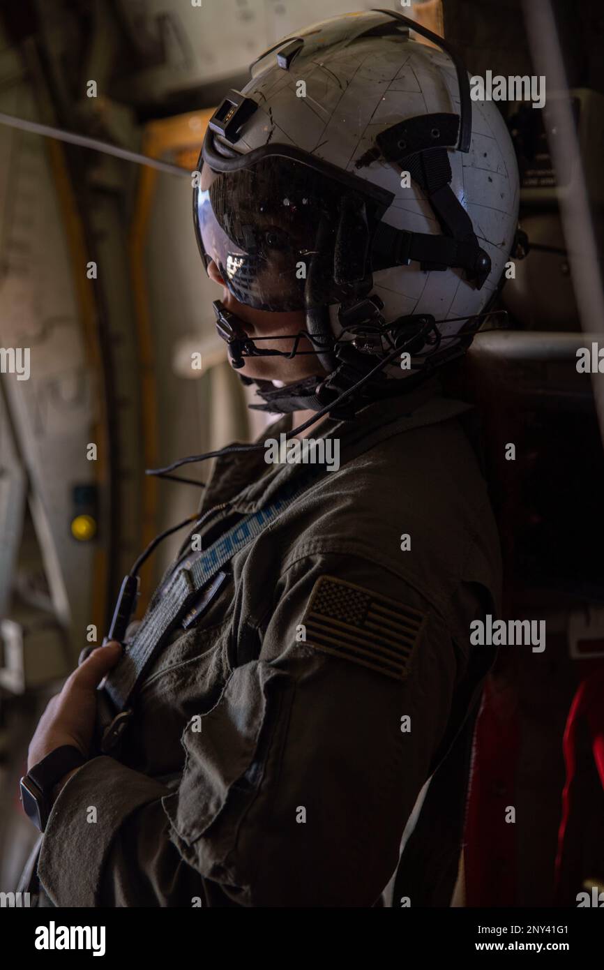 U.S. Marine Corps Cpl. Cassidy Branen, a loadmaster with Marine Aerial ...