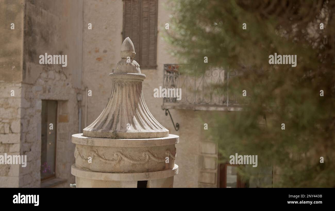 The old architecture of the resort. Action. Attractions with small ...