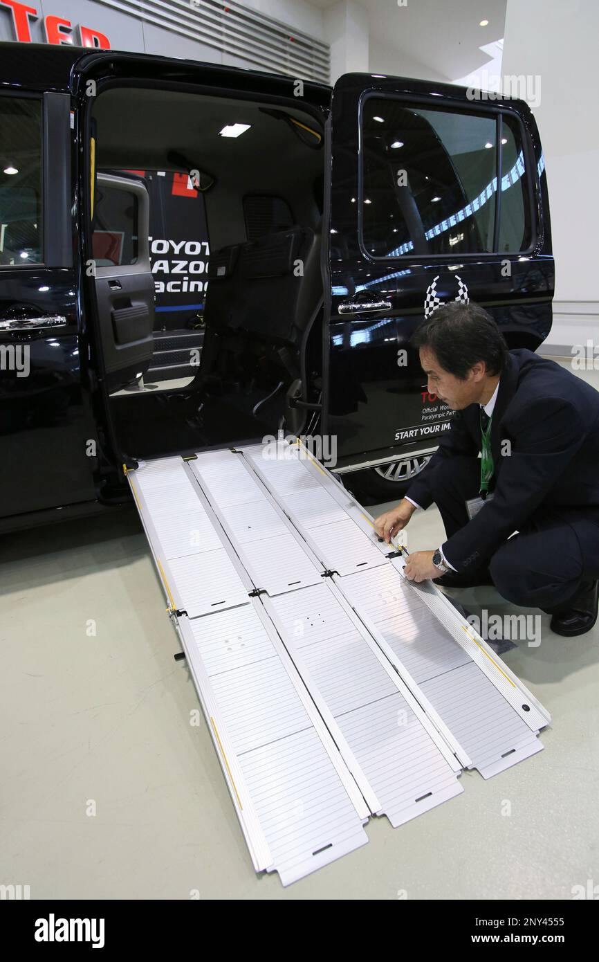 Toyota Motor Corp. unveils a new taxi decked out in "koiai" traditional ...