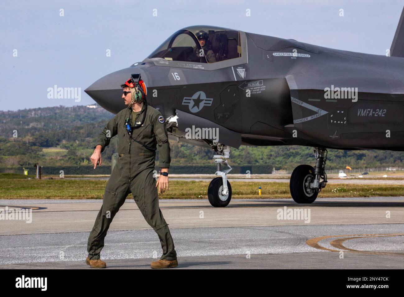 U.S. Marine Corps Sgt. John Finke, an aircraft ordnance technician with ...