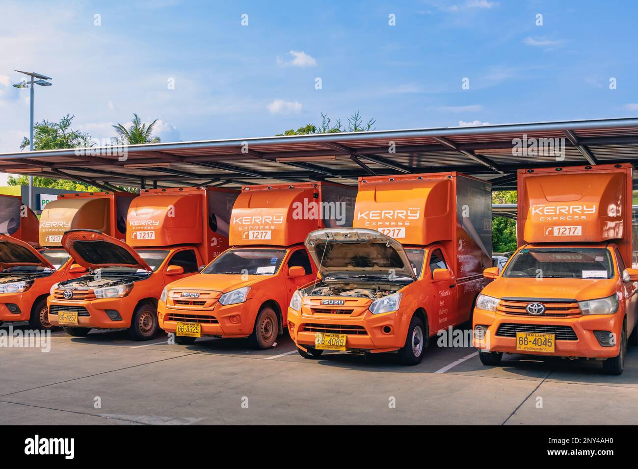 KANCHANABURI, THAILAND - DECEMBER 12, 2022: Checking or Inspection and maintenance according to ...