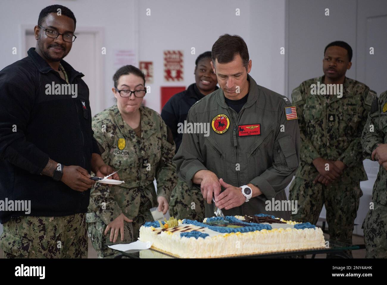 NAVAL STATION ROTA, Spain (February 10, 2023) Capt. Teague Suarez, the ...