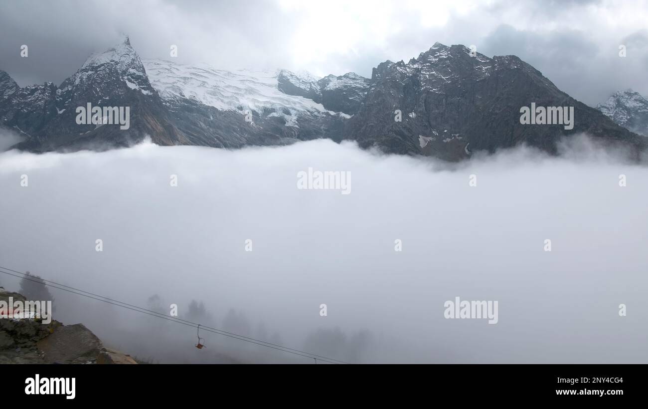 Timelapse amazing mountains in alps hi-res stock photography and images ...