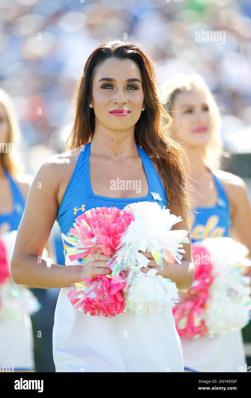 October 21, 2017 UCLA Bruins cheerleader during the football game ...