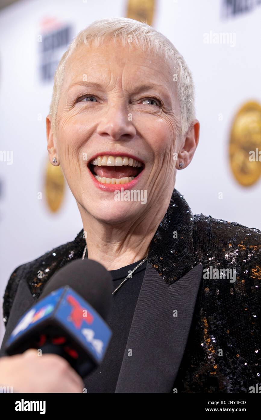 Annie Lennox arrives at the presentation of the Gershwin Prize, which honors a musician's ...