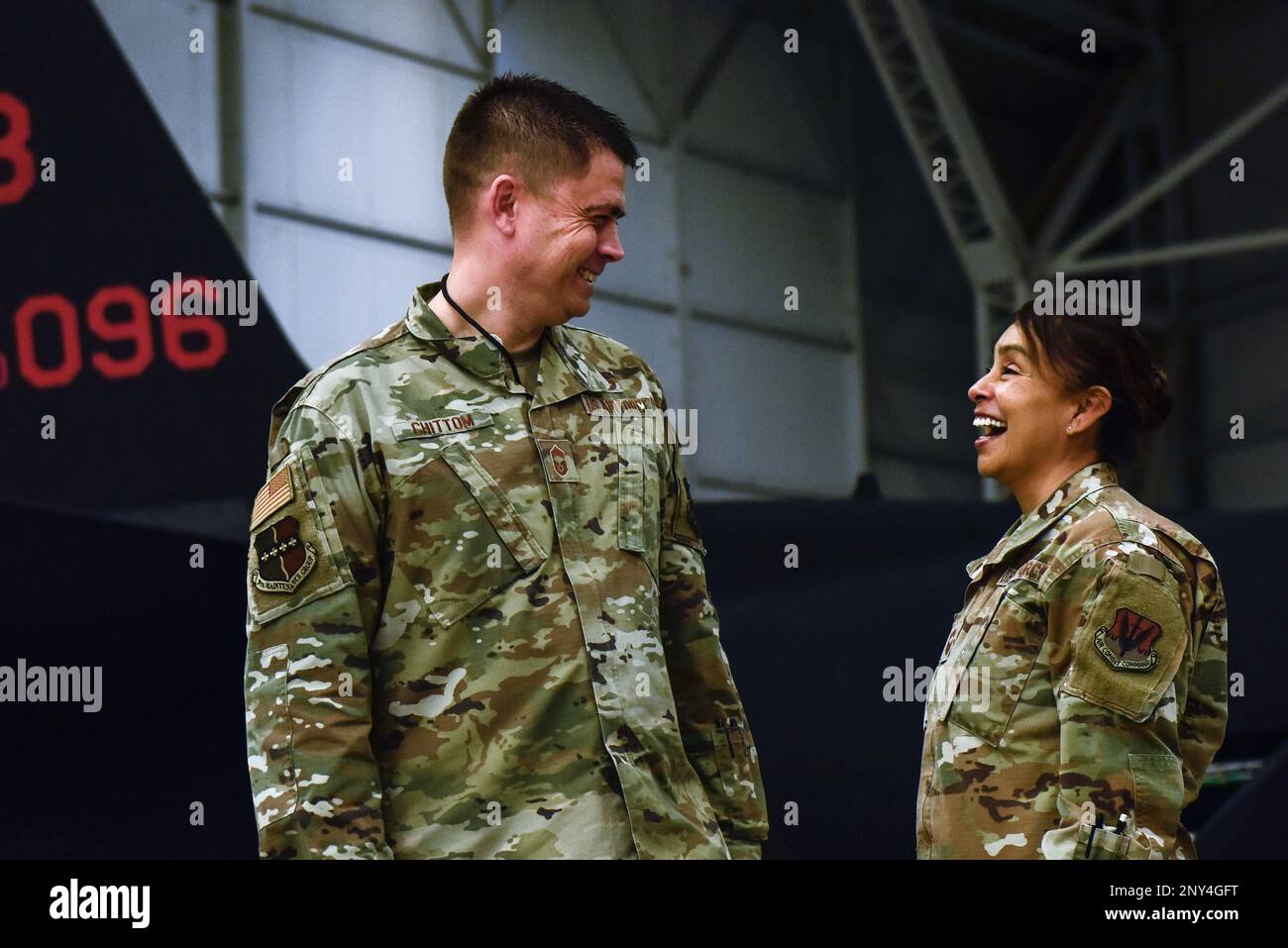 U.S. Air Force Chief Master Sgt. Esmeralda Chittom, 9th Operations Group senior enlisted leader ...