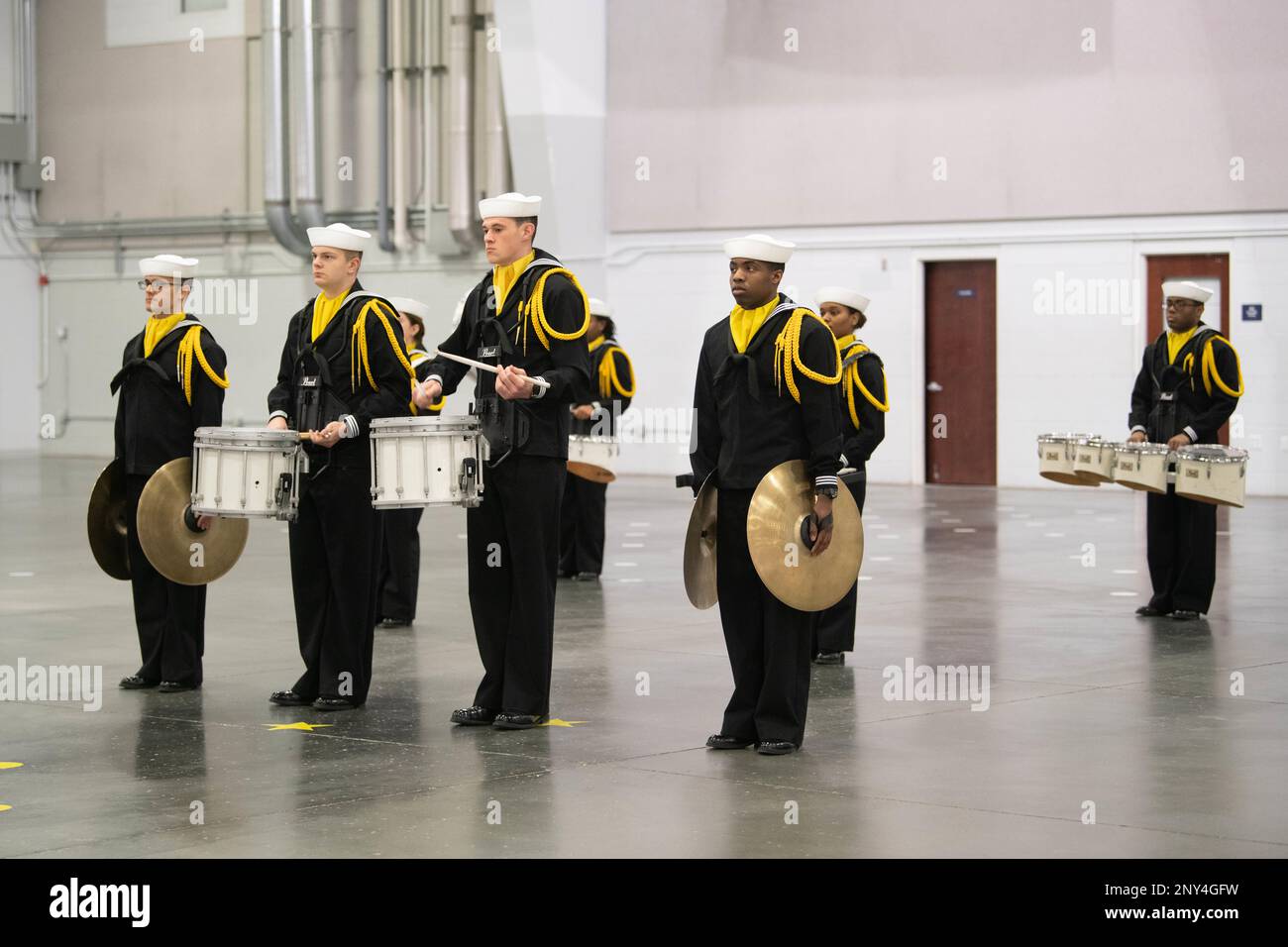 Pass in Review at U.S. Navy Recruit Training Command. More than 40,000 ...