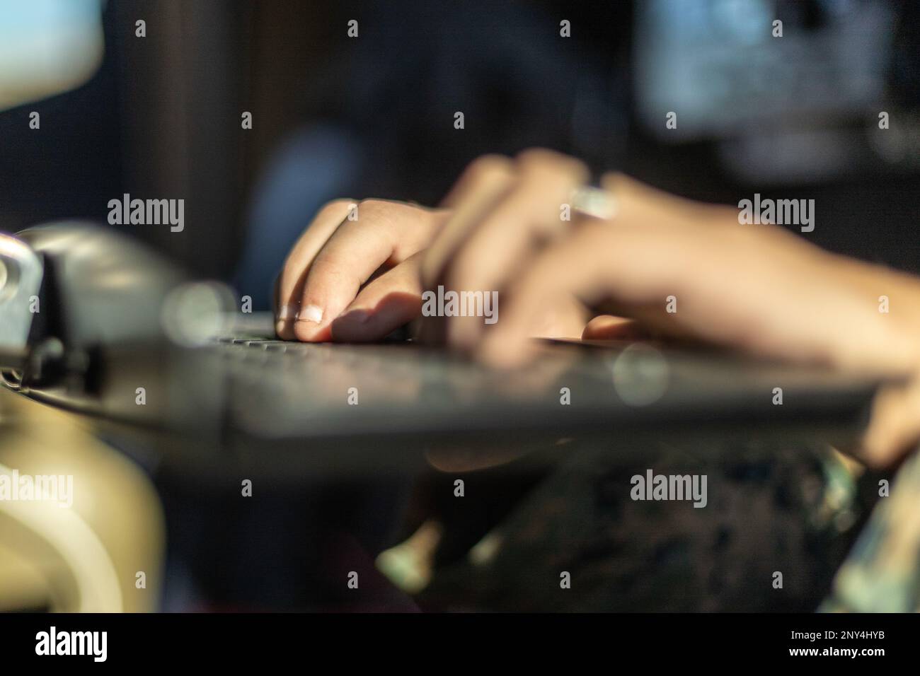 U.S. Marine Corps Sgt. Austin Langley, a data system administrator with ...