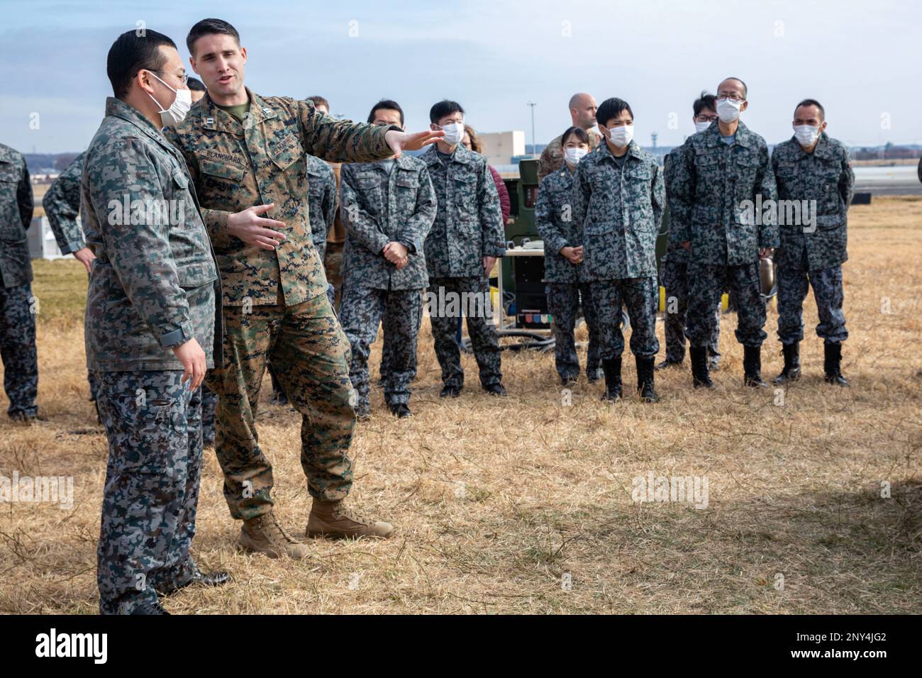U.S. Marine Corps Capt. Joshua Blanchard, a company commander with ...
