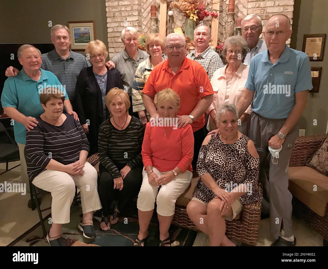 In this Sept. 2017 photo, together for a group photo are, from left ...