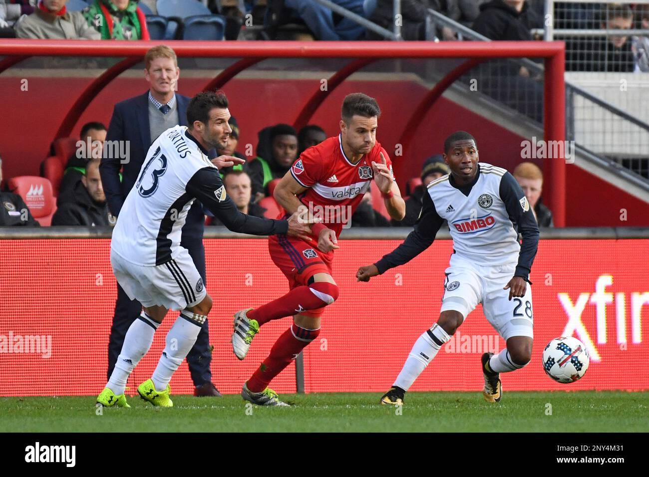 BRIDGEVIEW, IL - OCTOBER 15: Chicago Fire forward Luis Solignac (9 ...