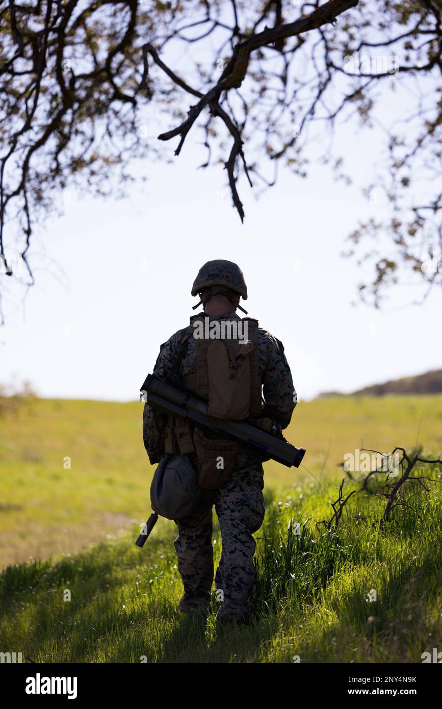 U.S. Marine Cpl. Derek Robertson, an anti-tank missileman with Bravo ...