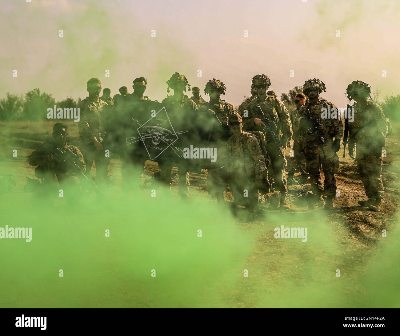 Soldiers assigned to the 1st Battalion, 502nd Infantry Regiment, 2nd ...