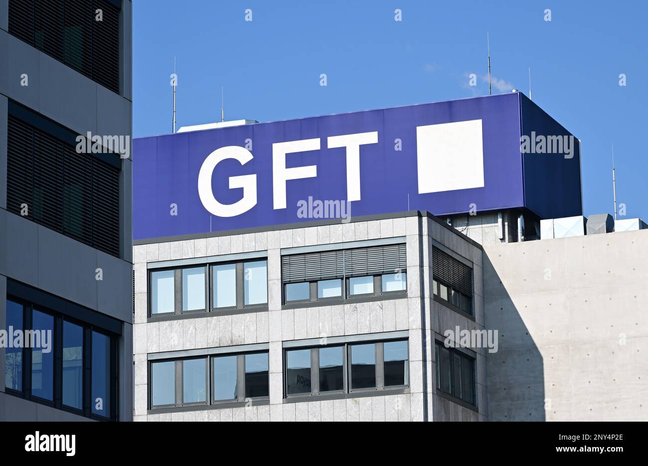 Stuttgart, Germany. 01st Mar, 2023. The logo of IT service provider GFT ...