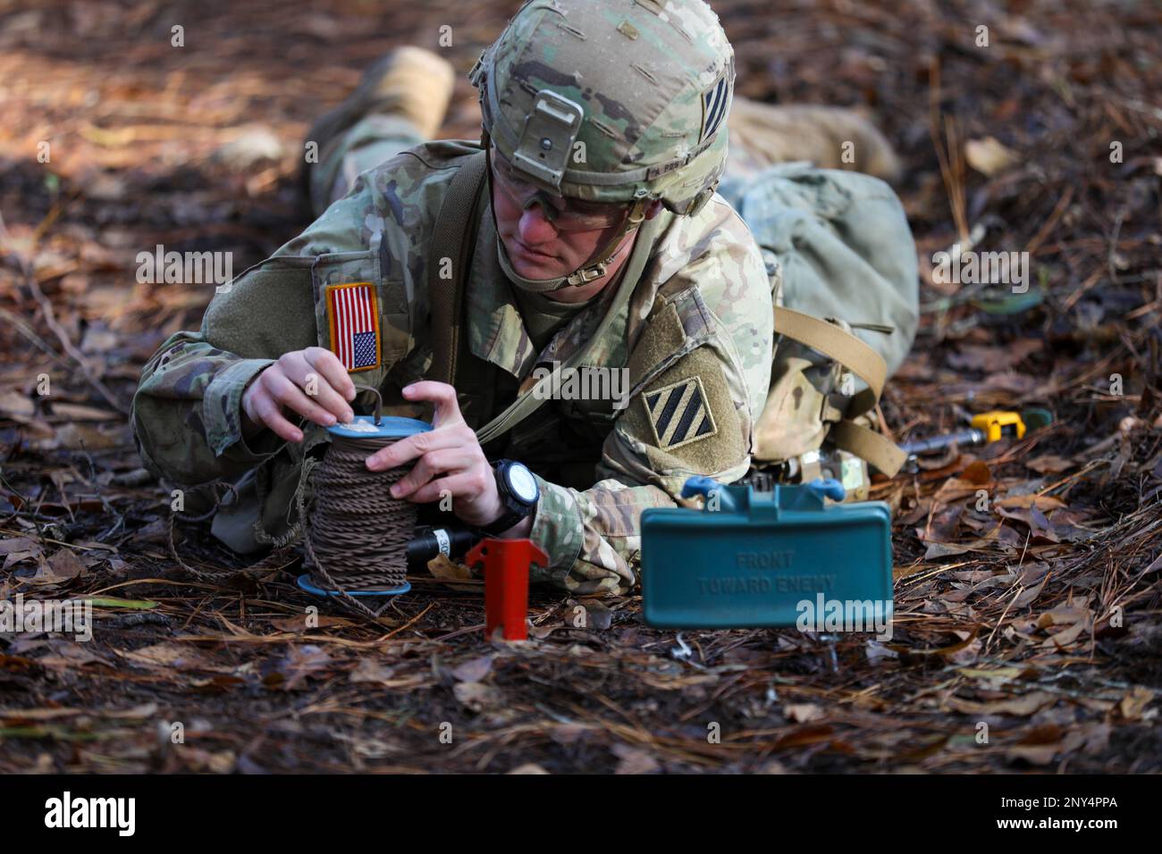 A soldier assigned to the 3rd Infantry Division participates in a ...
