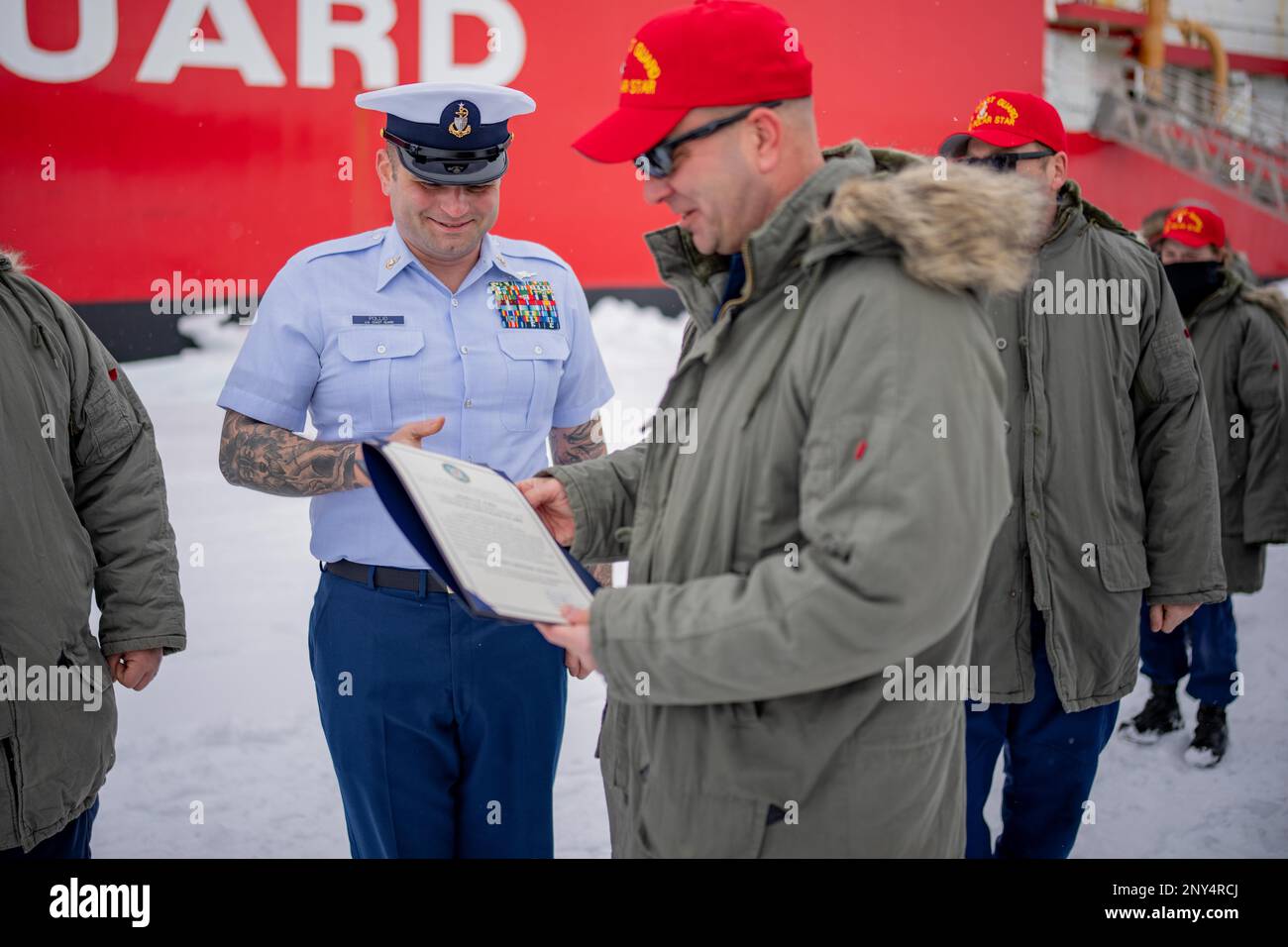 Capt. Keith Ropella, commanding officer Coast Guard Cutter Polar Star ...