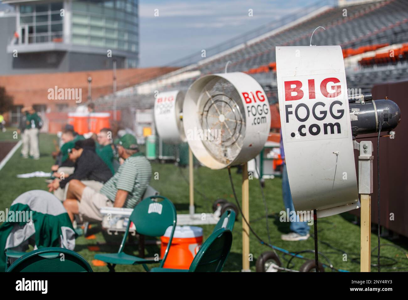 BOWLING GREEN, OH - OCTOBER 14: A detailed view of Big Fogg cooling ...