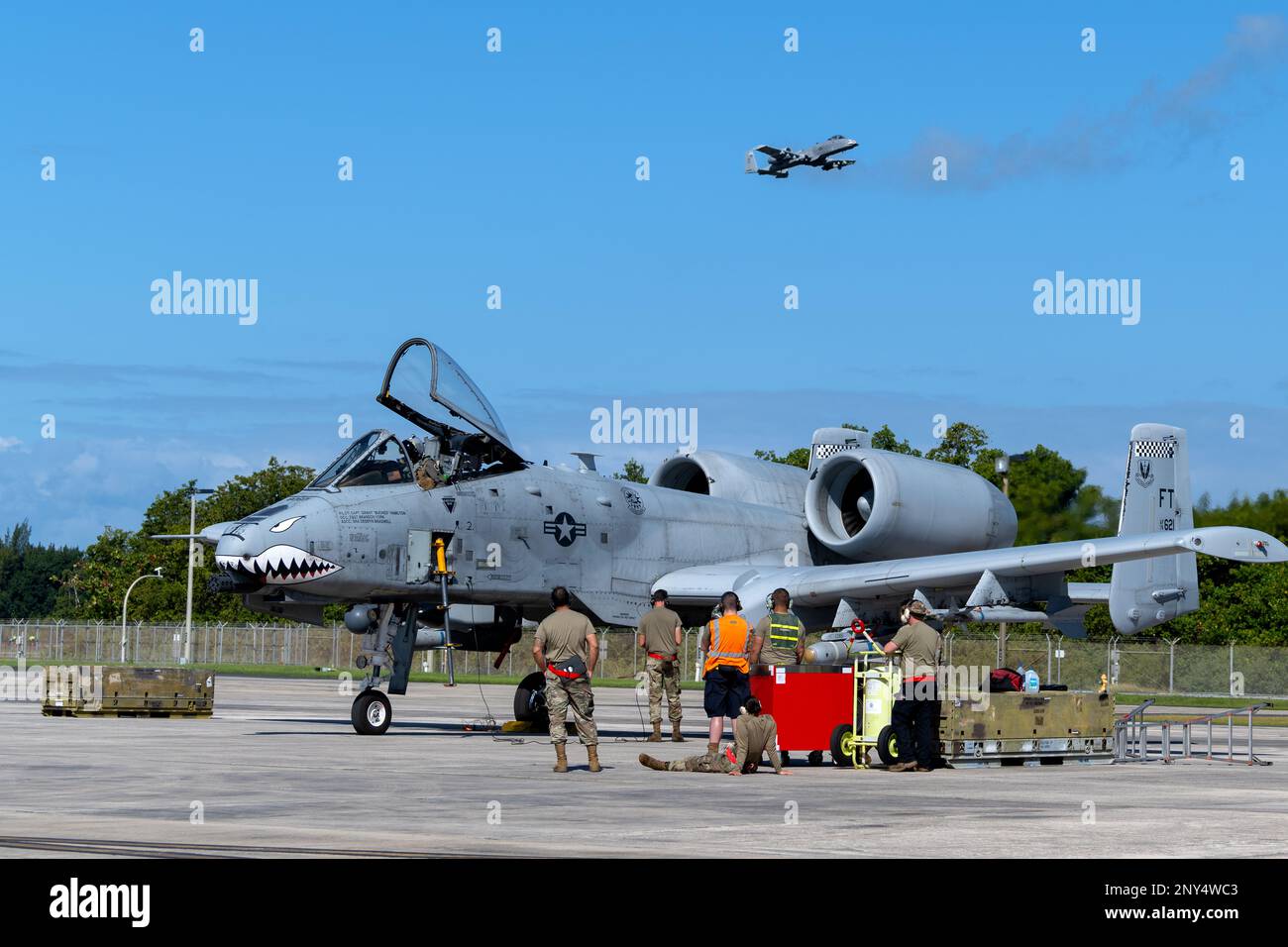 An A-10C Thunderbolt II departs the 156th Wing, Muñiz Air National ...