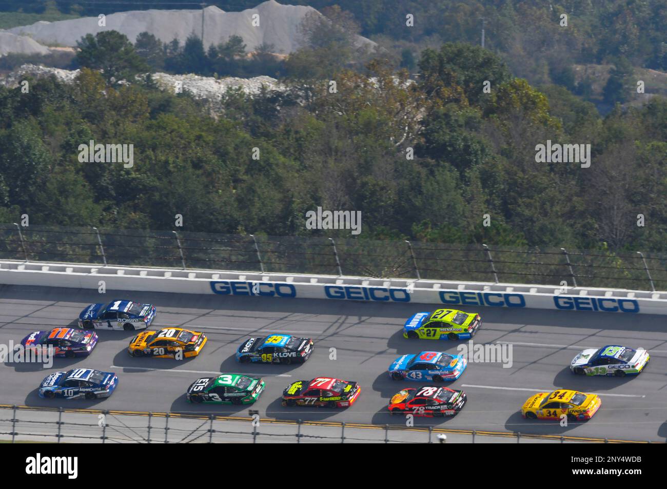 Denny Hamlin (11) during the NASCAR Monster Energy Cup Series Alabama ...
