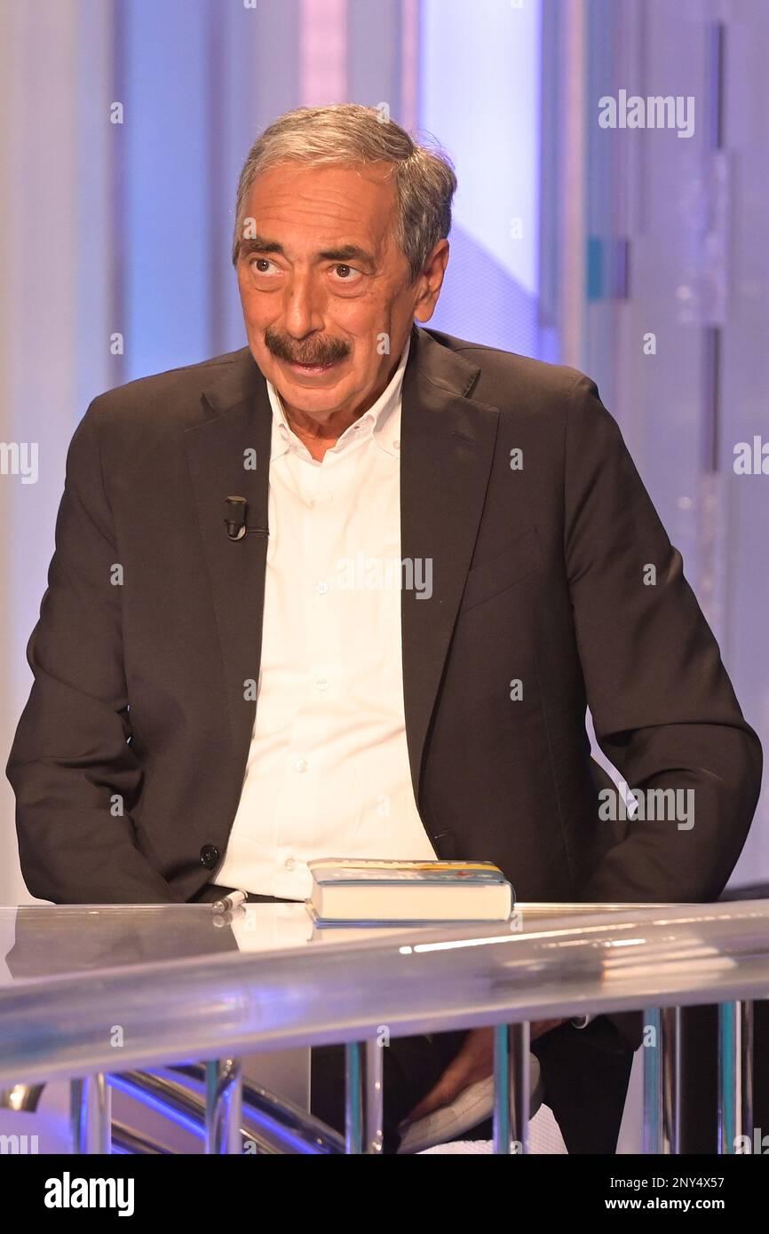 Marino Bartoletti attends the recording of the episode of Porta a Porta on Lucio Dalla and Lucio ...