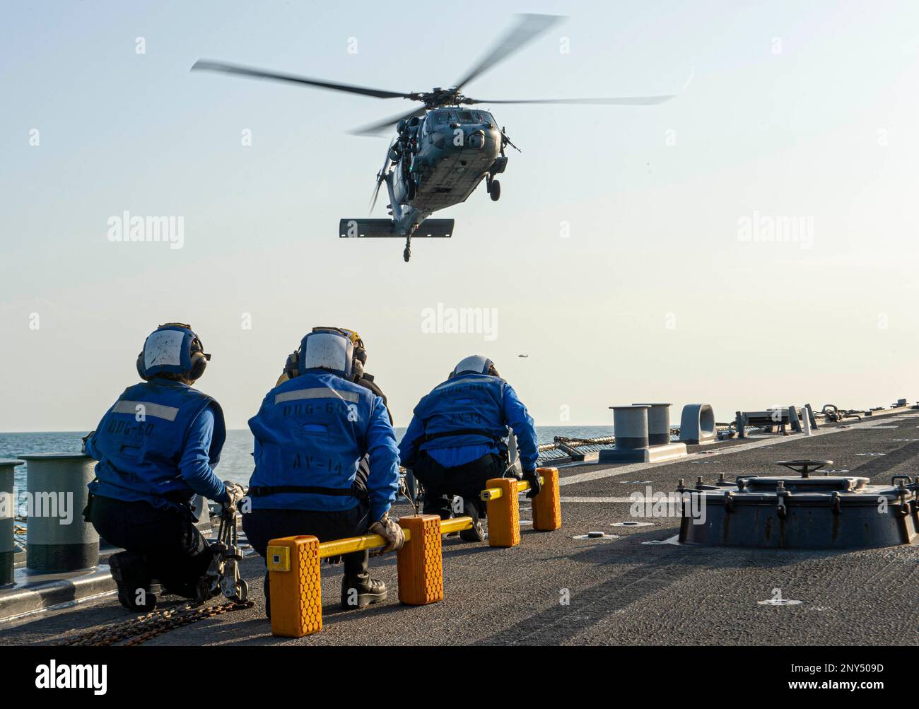 230227-N-NH267-1313 ARABIAN GULF (Feb. 27, 2023) An MH-60S Seahawk ...