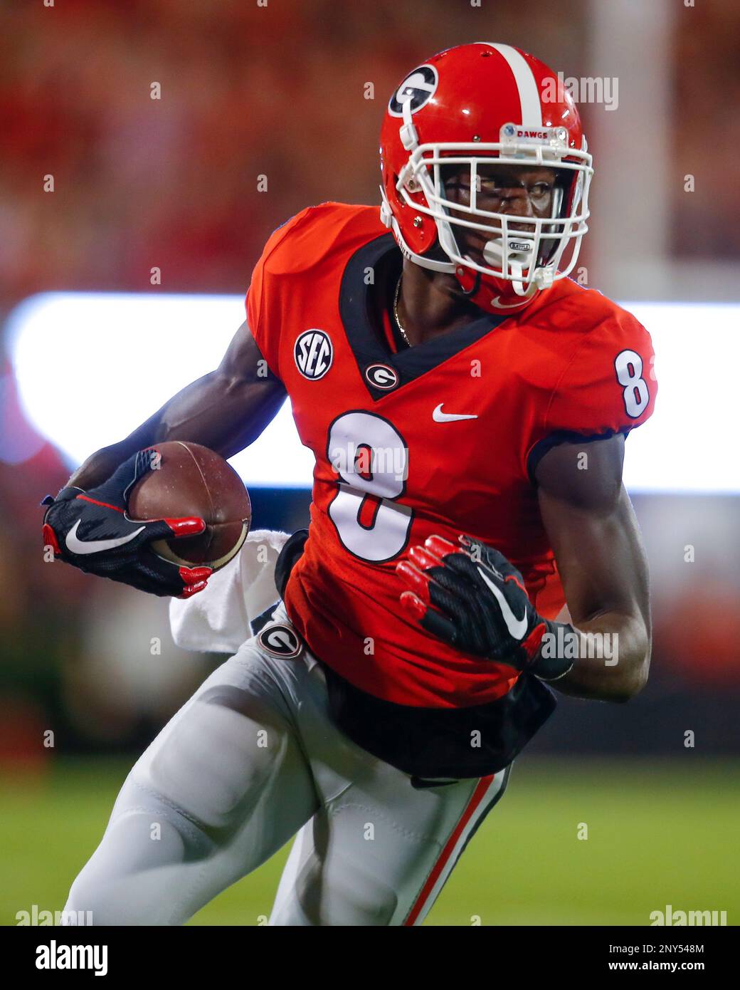 ATHENS, GA - OCTOBER 14: Georgia Bulldogs wide receiver Riley Ridley (8 ...