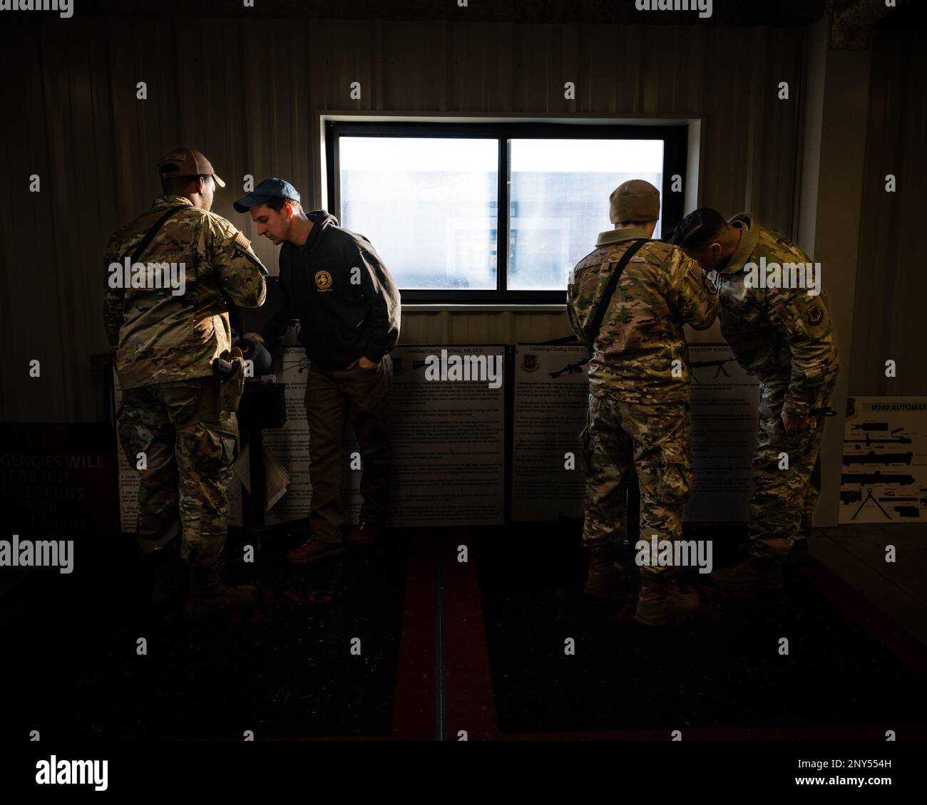 U.S. Air Force Outside the Wire pre-deployment training students clear ...