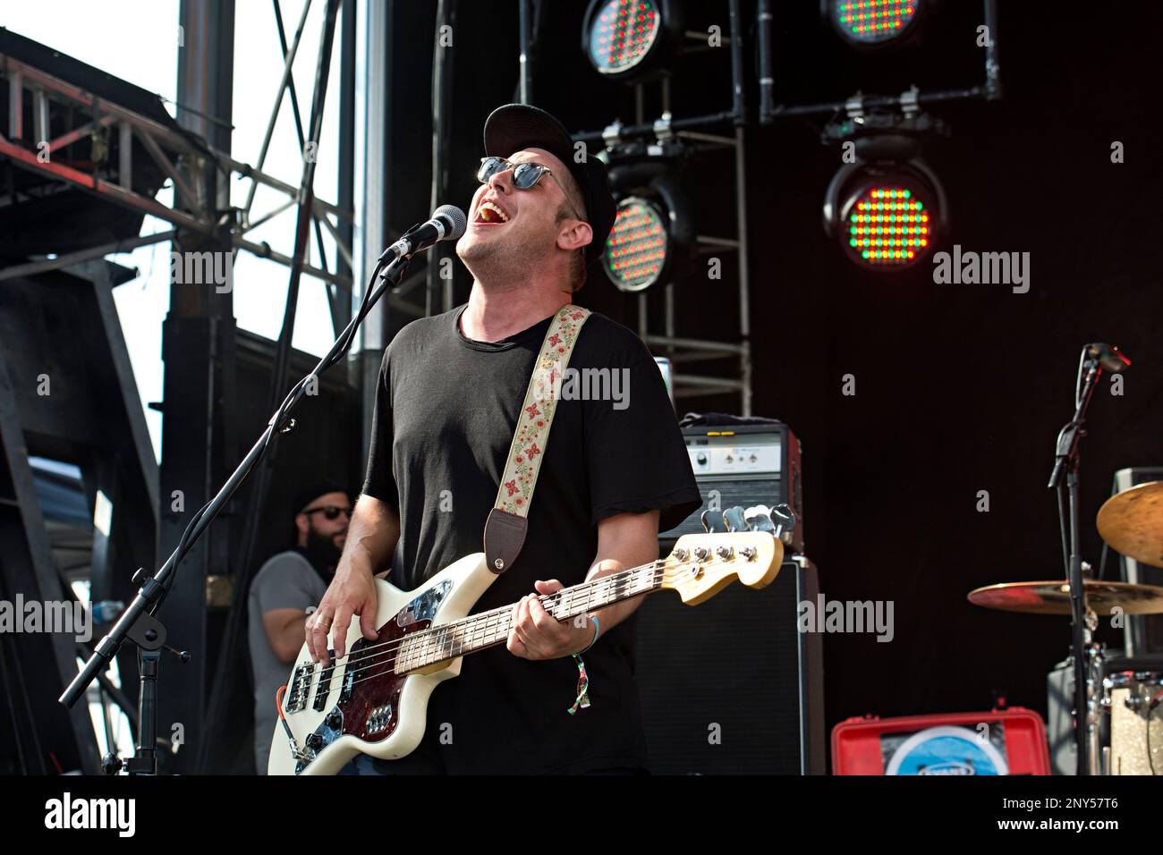 Zachary Carothers of Portugal. The Man performs during the Forecastle ...