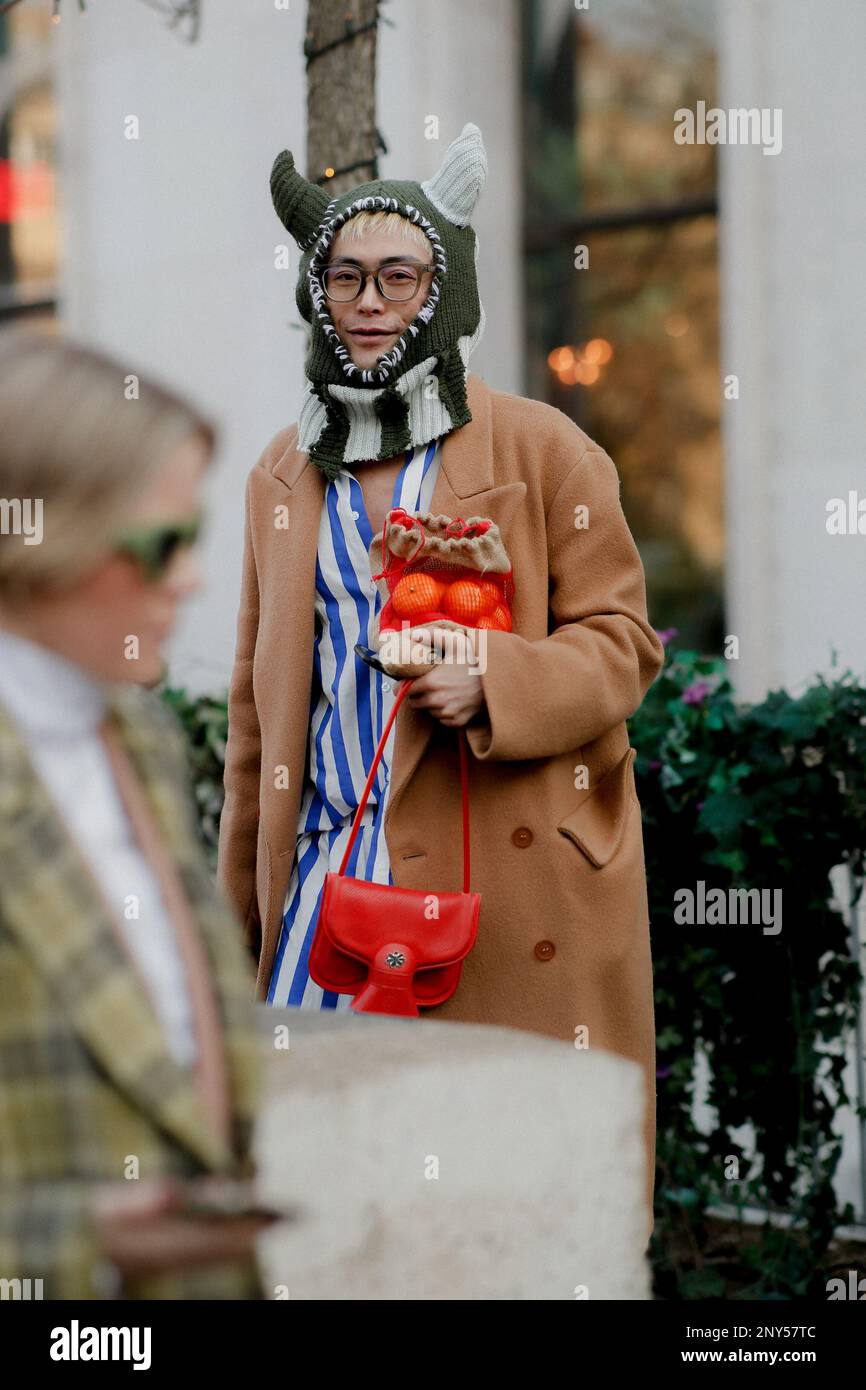 Paris, France. 01st Mar, 2023. Street style, Yu Masui arriving at ...