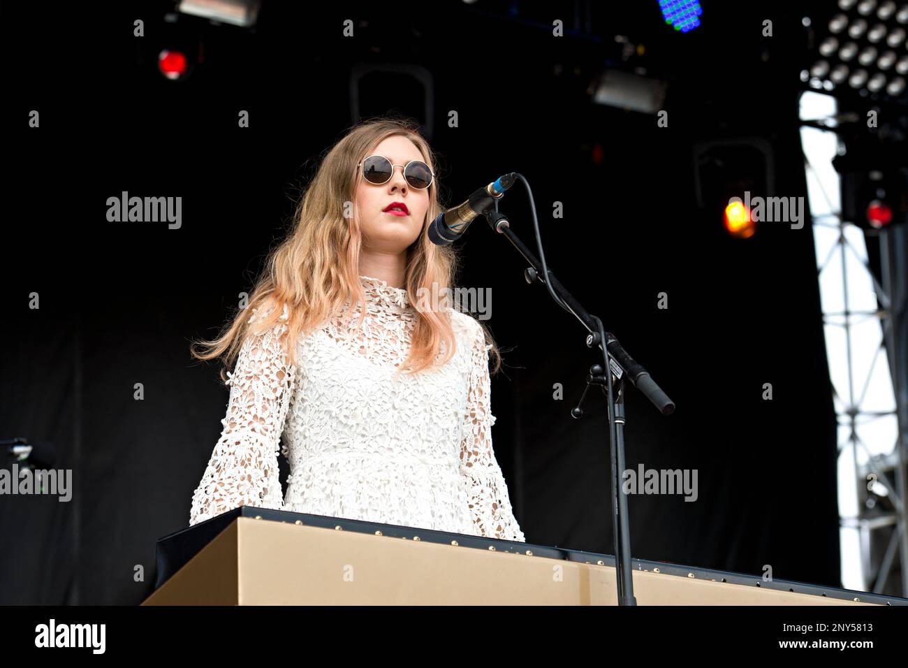 Johanna Soderberg of First Aid Kit performs during the Forecastle Music ...