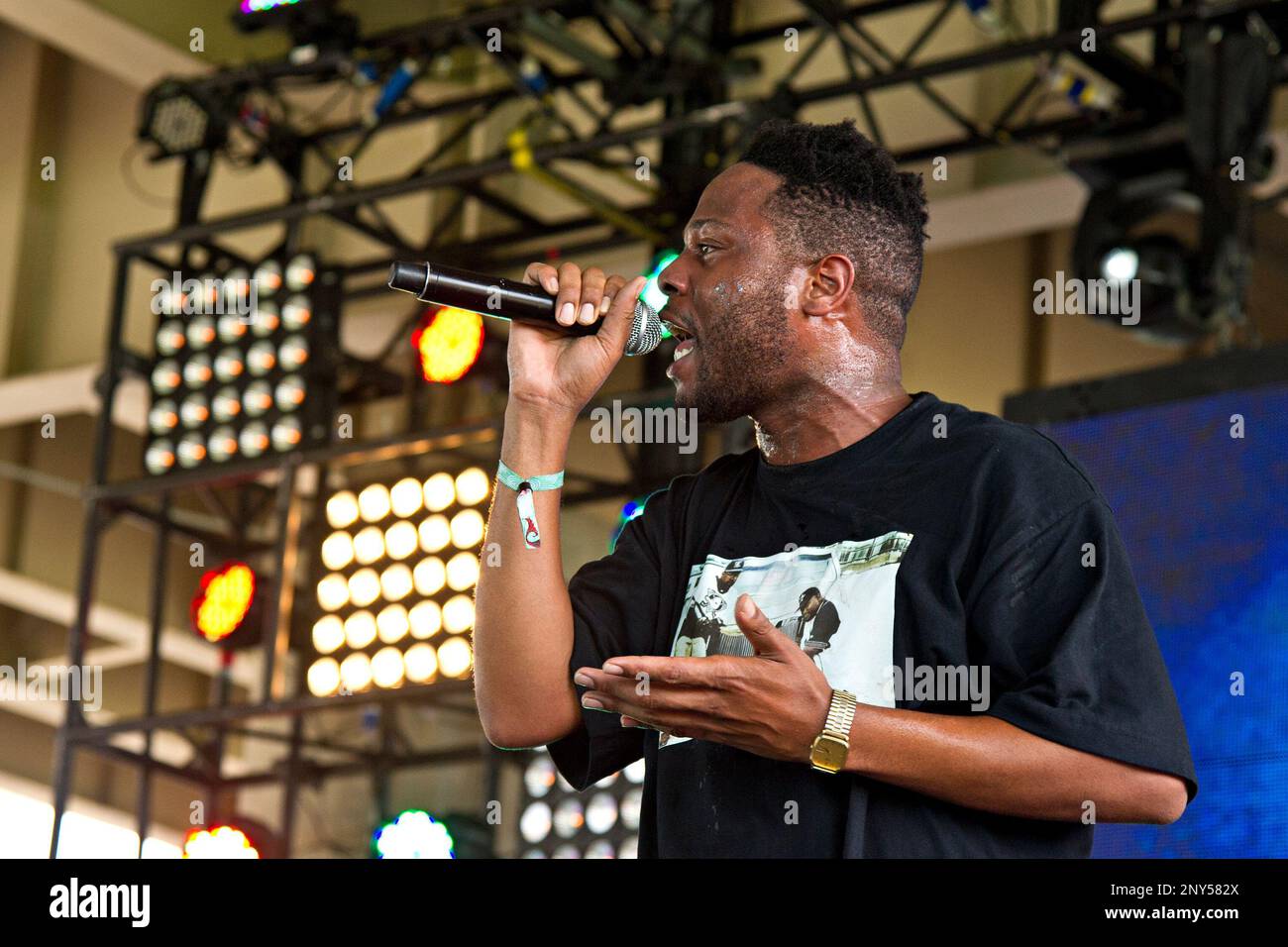 Rapper Fat Tony (born Anthony Jude Obi) performs during the Forecastle ...