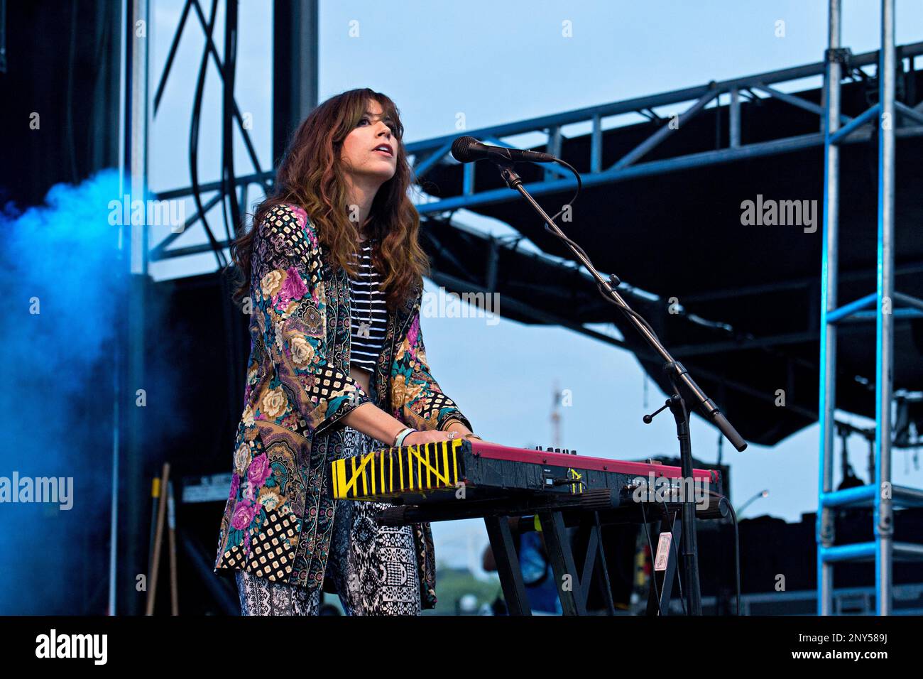 Katie Toupin of Houndmouth performs during the Forecastle Music ...